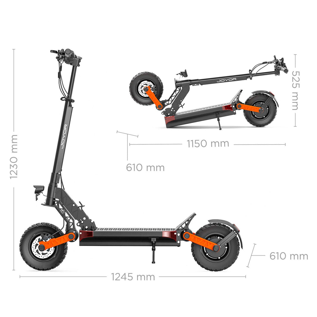 Joyor S10-S-Z Electric Scooter | 2000W Power, All-Terrain, 70km Range ...